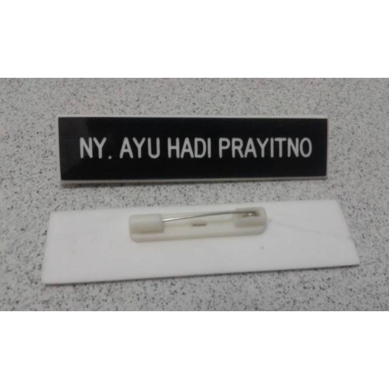 Jual Name tag| Papan Nama PDH Coating|Papan Nama Grafir |Name Ta ...