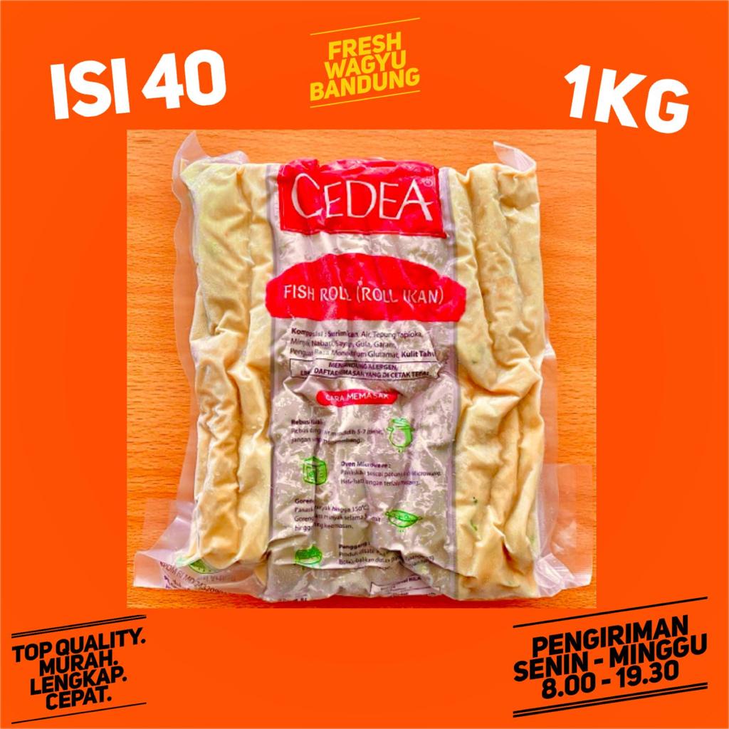 Jual CEDEA FISH ROLL ROW CURAH PREMIUM Suki Steamboat Shabu Cedea 1KG ...