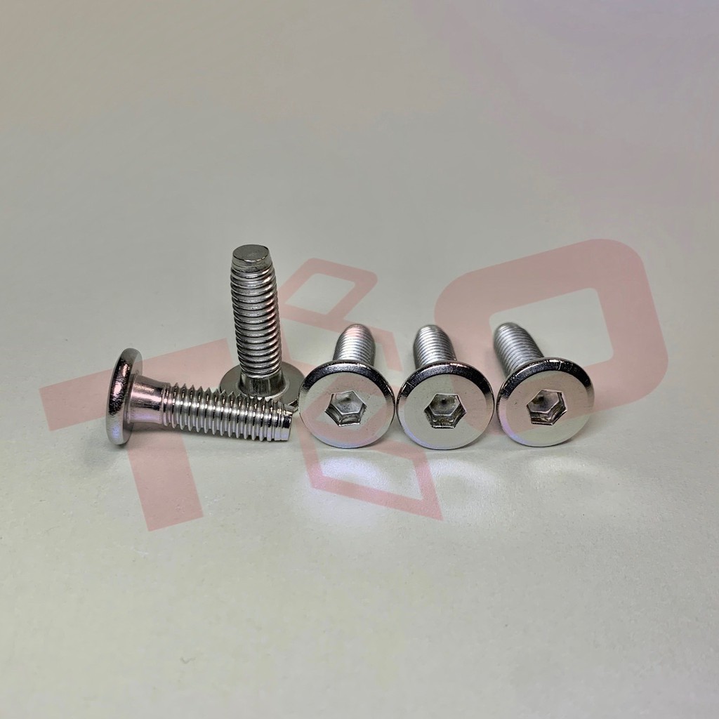 Jual Baut JCBC M6x25 SS isi 10 pcs / Stainless Steel 304 / M6 SS / Knock Down / Knockdown ...