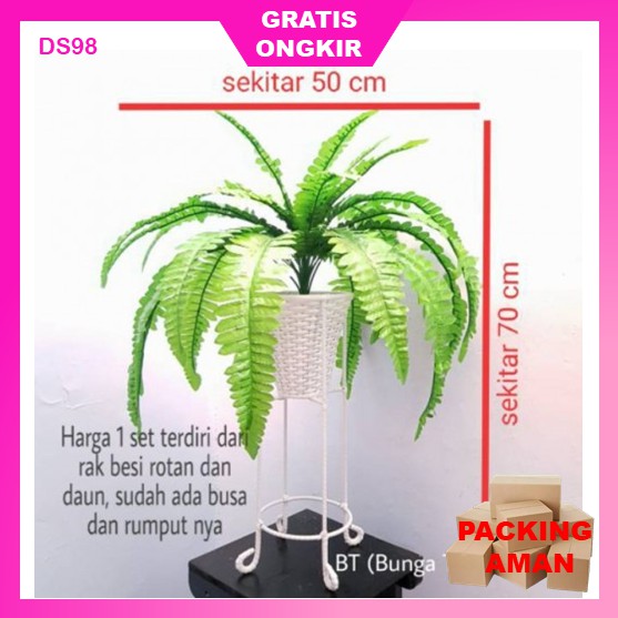 Jual Bunga Tanaman Hias Hiasan Plastik Besar Artificial Artifisial ...