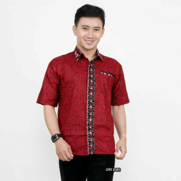 Jual HEM BATIK CLASIC MEGA/MERAH | Shopee Indonesia