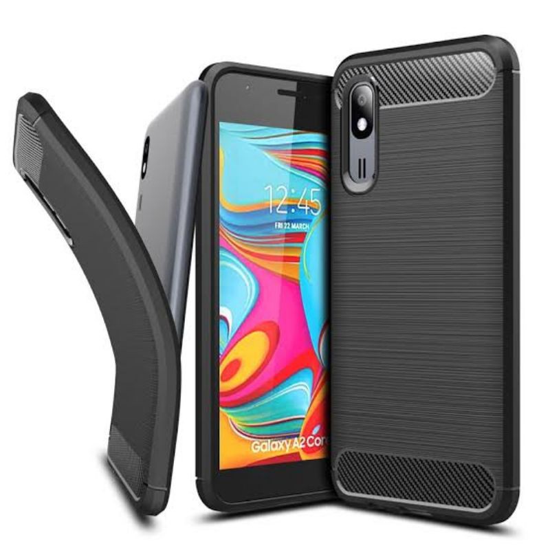 Jual SAMSUNG GALAXY A2 CORE CASE SLIM FIT CARBON SOFTCASE FIBER MULTI ...
