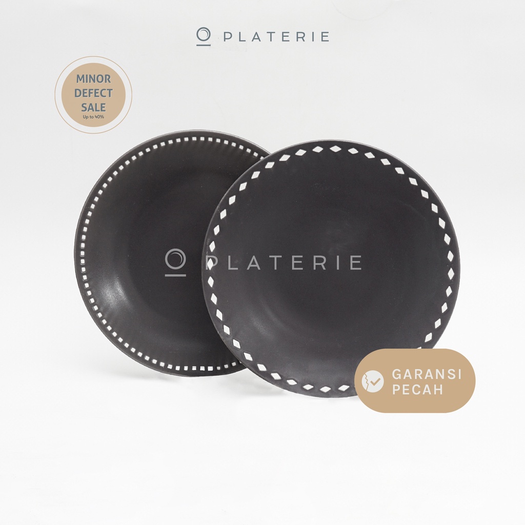 Jual [DEFECT] SALEBY Platerie Piring Keramik Dinner Plate 10.5Inch / 27 ...