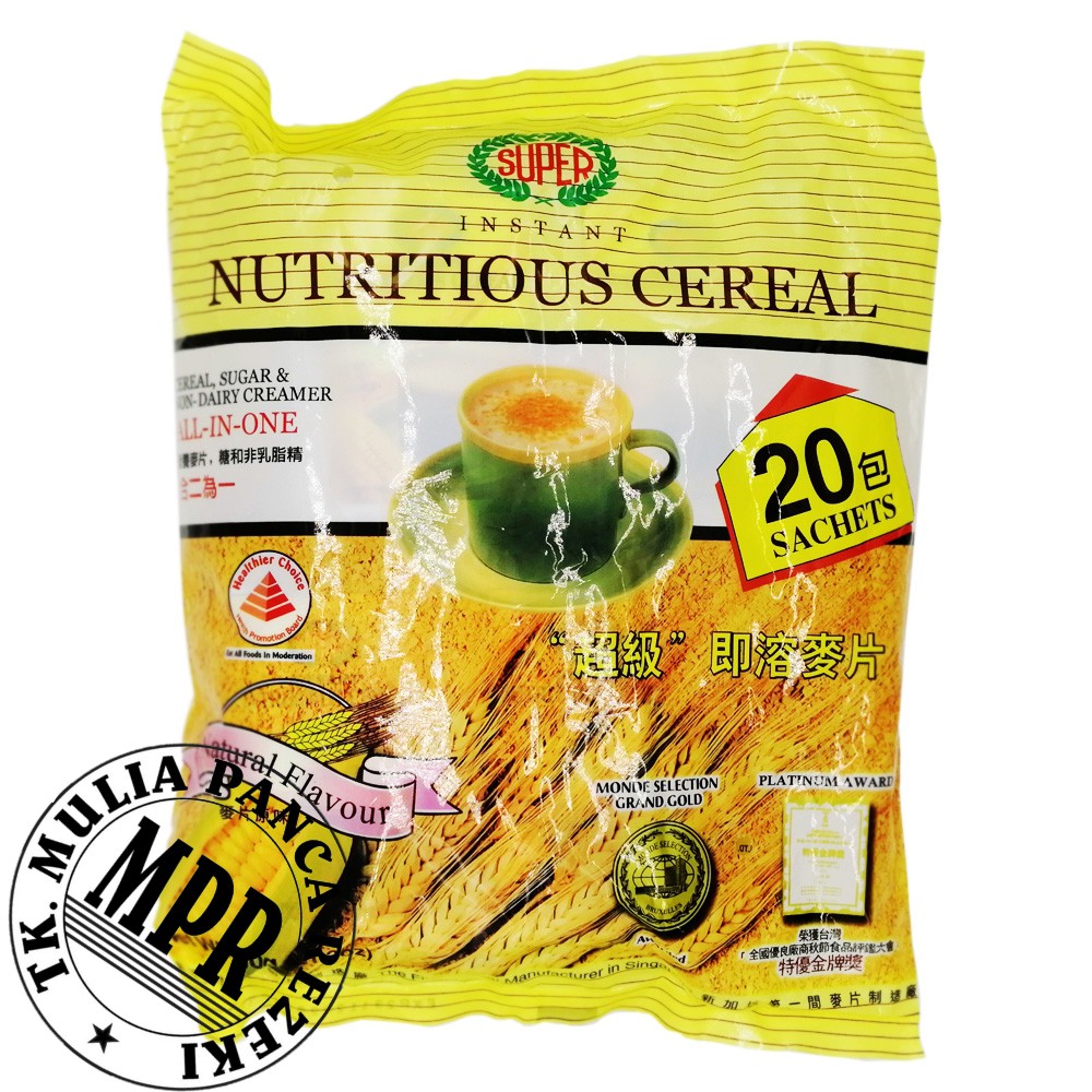 Jual Super Instant Nutritious Cereal Original 3in1 20's 600g | Shopee ...
