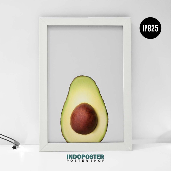 Jual Poster Hiasan Dinding Minimalis Buah Avocado Alpukat PIPIMOCI A2 ...