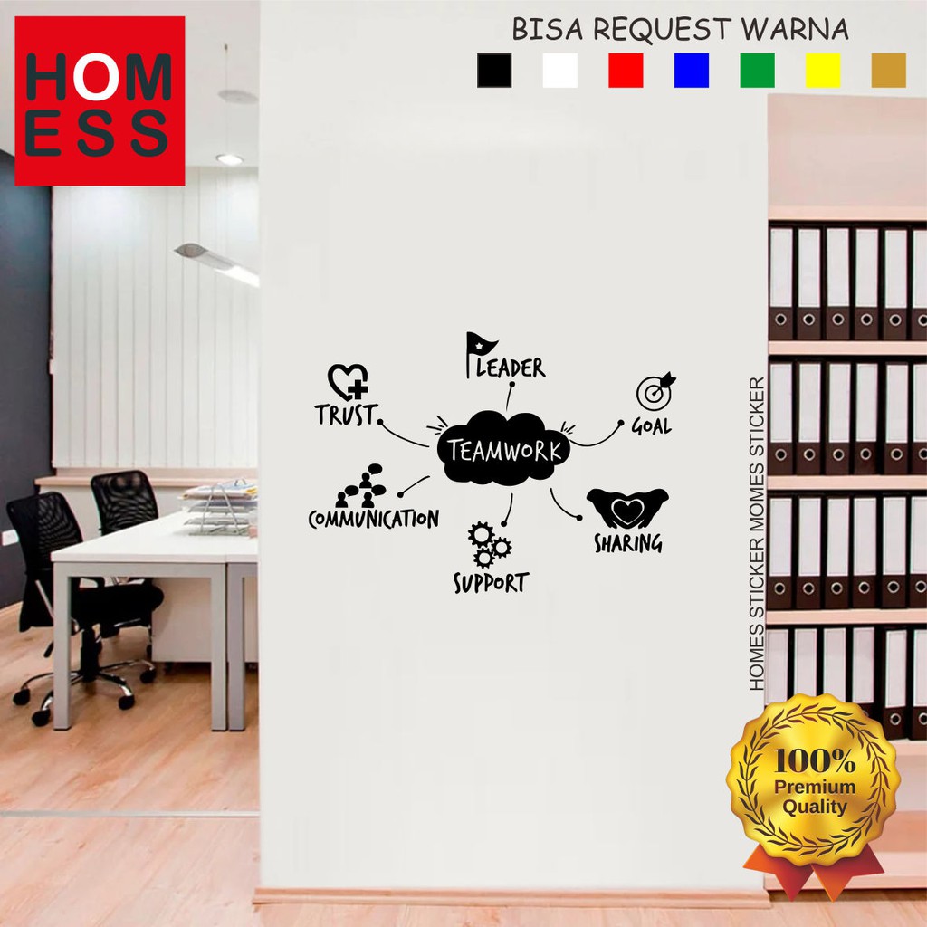 Jual WALL CUTTING STICKER STIKER DINDING CUSTOM QUOTE TEAM WORK HIASAN ...