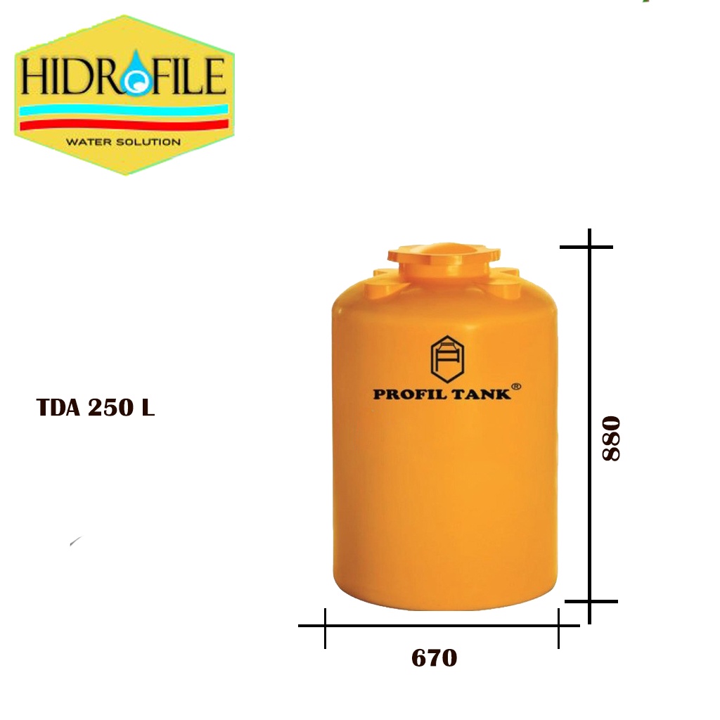 Jual Tandon Air tangki air PROFIL TANK TDA 250 Liter | Shopee Indonesia