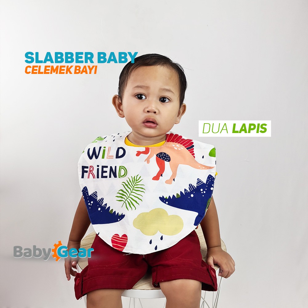 Jual Slabber Bayi / Celemek Bayi / Apron Bayi Dua Lapis | Shopee Indonesia