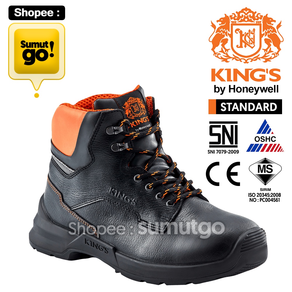 Jual KINGS by Honeywell KWD 301X Original / Safety Shoes Semi Boot ...
