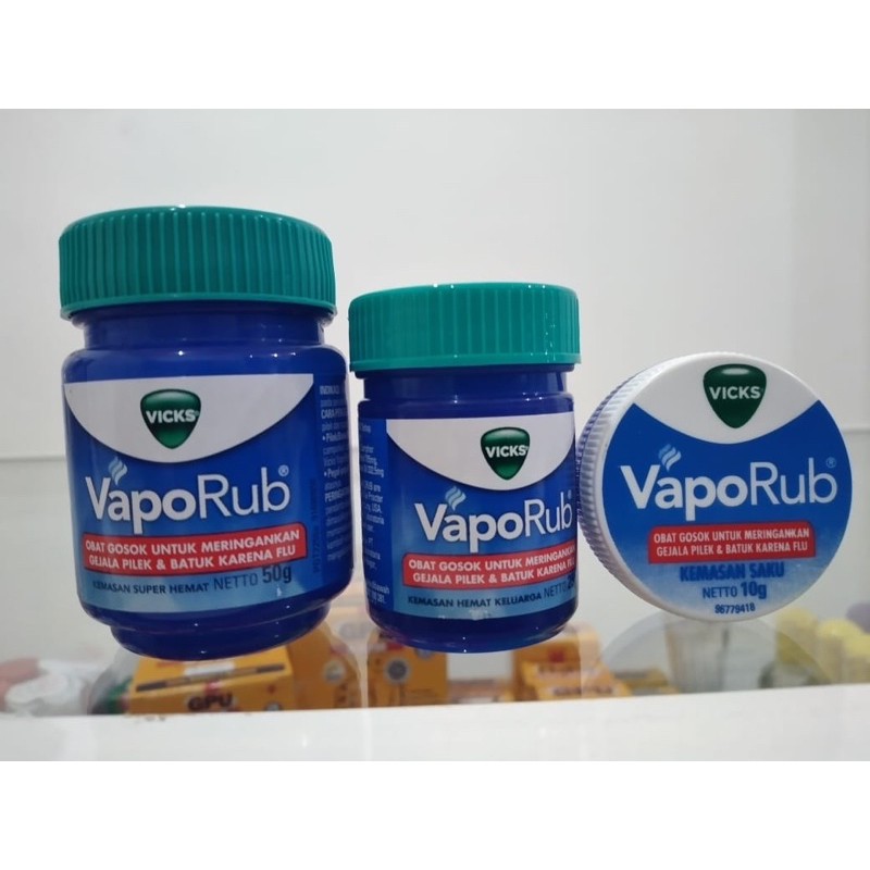 Jual VICKS VAPORUB 10 gr 25 gr 50 gr / BALSEM VICKS / VAPORUB / VICKS ...