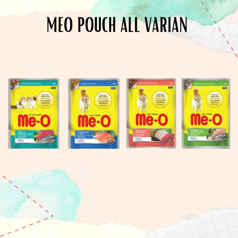 Jual MEO POUCH SACHET MAKANAN BASAH KUCING / WET FOOD UNTUK ADULT ...