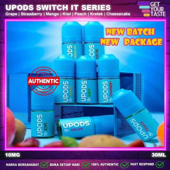 Jual Upods Switch it 30ML - Strawberry Mango Grape Kiwi Peach Mint ...