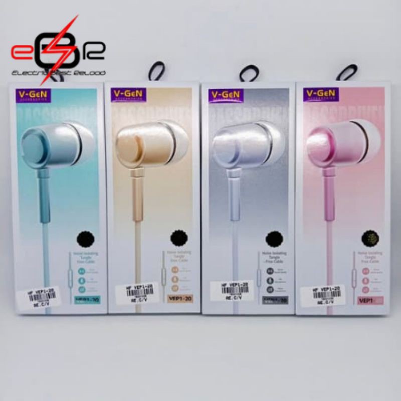 Jual Headset Vgen VEP1-20 Premium Sound Extra Bass with Mic Headset ...