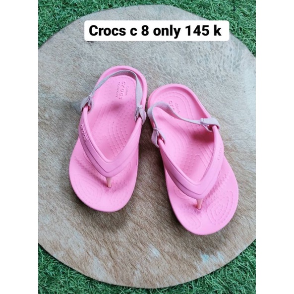 Jual crocs c8 preloved/sendal crocs/sendal anak | Shopee Indonesia