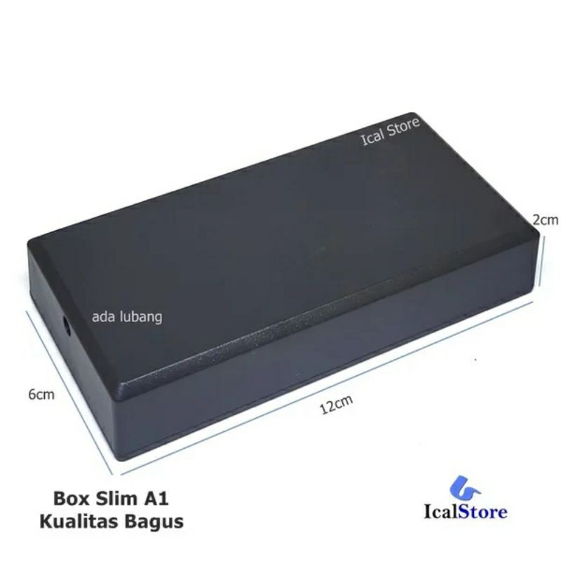 Jual Box Hitam Slim A1 Project Plastik Tebal | Shopee Indonesia