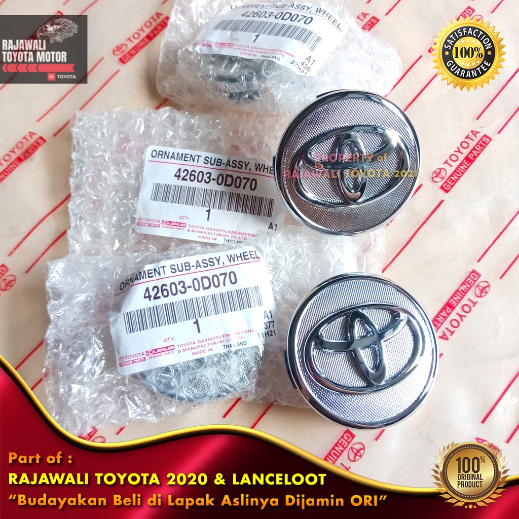 Jual Dop Velg Roda Yaris, Altis & Vios 2006-UP Cover Ornament Original ...