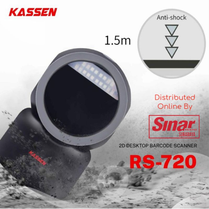 Jual BARCODE SCANNER 2D KASSEN RS-720 OMNI AUTOSCAN LASER PDF247 ...
