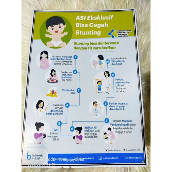 Jual (135) POSTER ASI EKSLUSIF CEGAH STUNTING | Shopee Indonesia