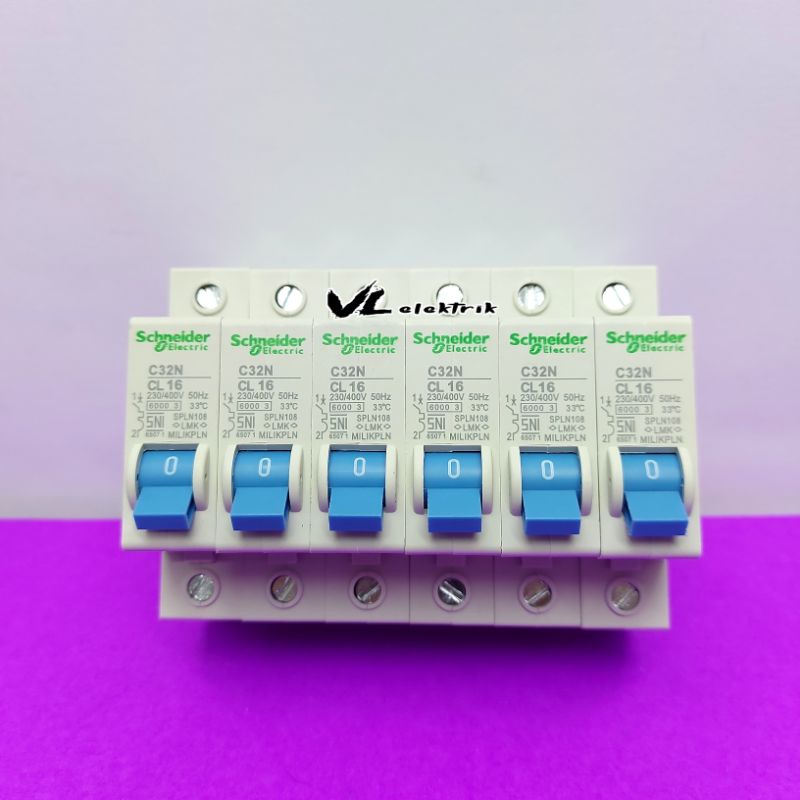 Jual MCB SCHNEIDER 16 A SNI /MCB 1 PHASE SCHNEIDER | Shopee Indonesia