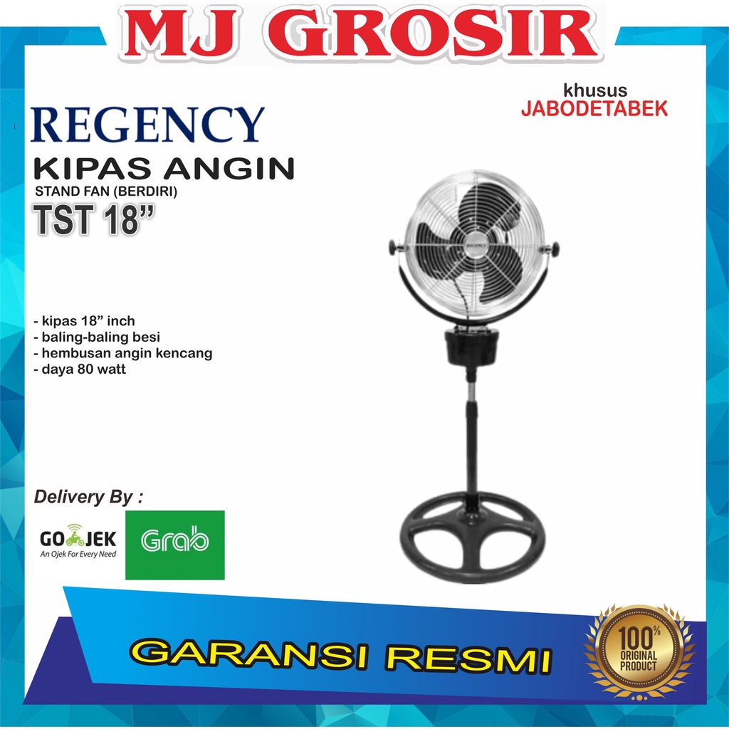Jual PROMO KIPAS ANGIN STAND FAN REGENCY TST 18 KIPAS ANGIN BERDIRI ...