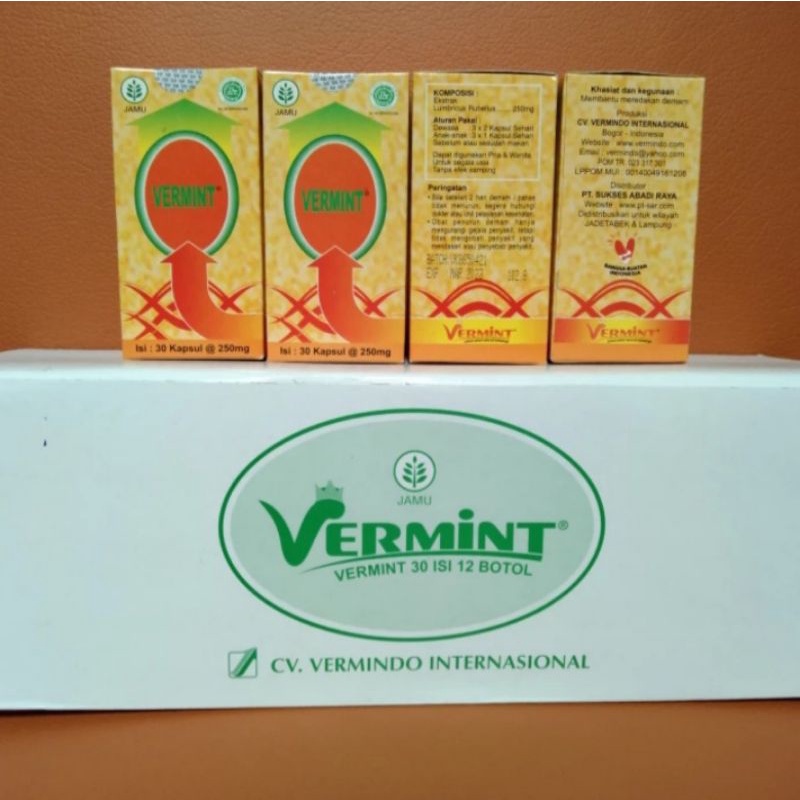 Jual vermint isi 30 kapsul original | Shopee Indonesia