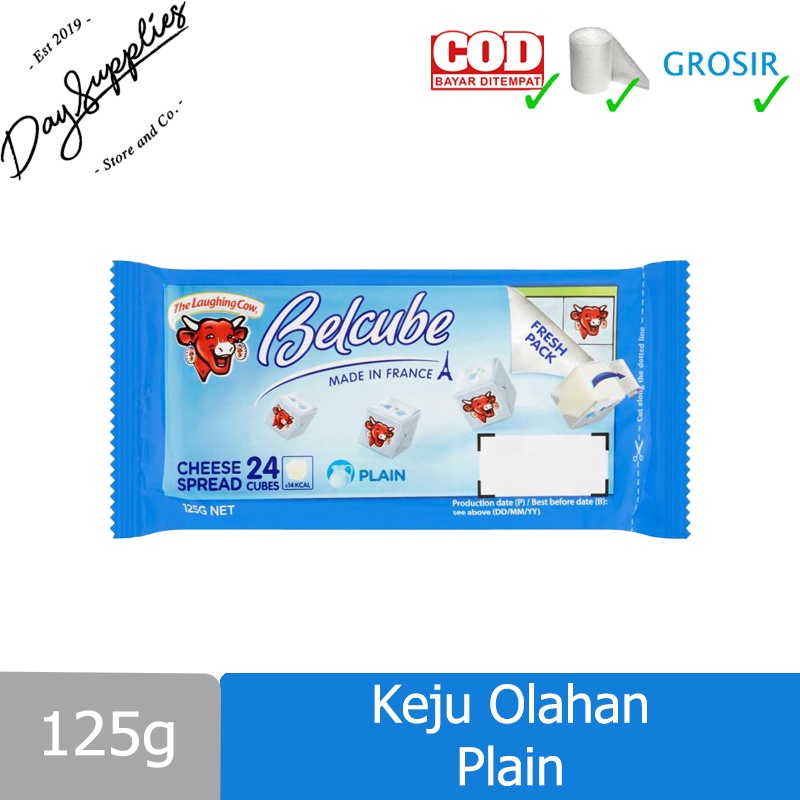 Jual Belcube Plain Cheese Spread 125g (24 Cubes) / Keju MPASI Bayi dan ...