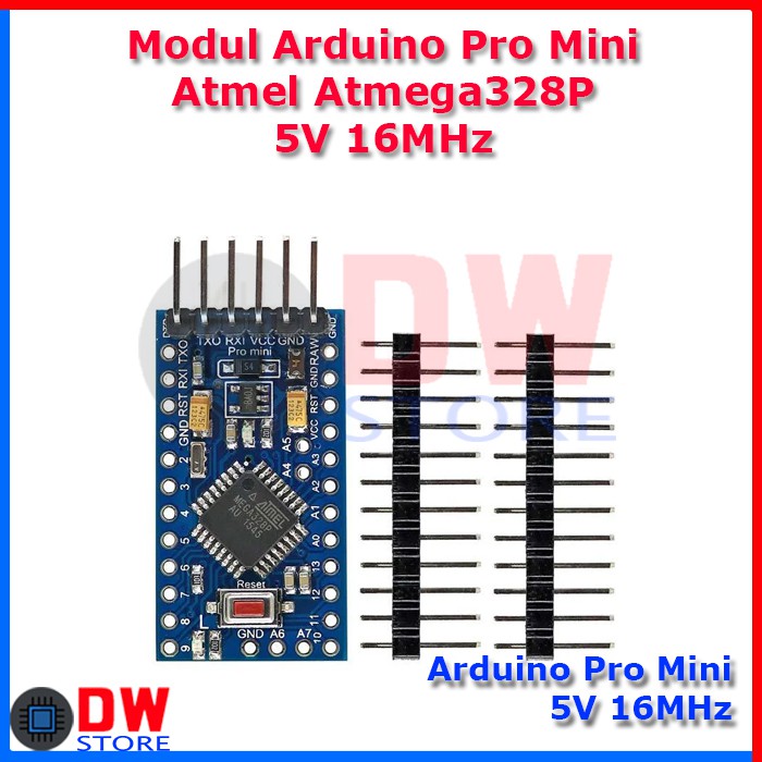 Jual ARDUINO PRO MINI PROMINI ATMEGA328 ATMEGA 328 5V 16M | Shopee ...