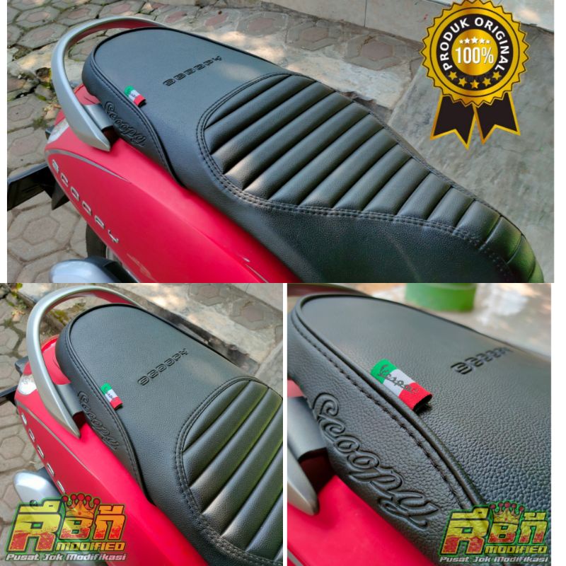 Jual Kulit jok motor Honda SCOOPY italian scooter (pakai staples ...