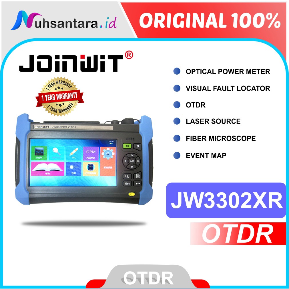 Jual OTDR Joinwit JW3302XR OPM OLS VFL Fiber Microscope Tester Fiber ...