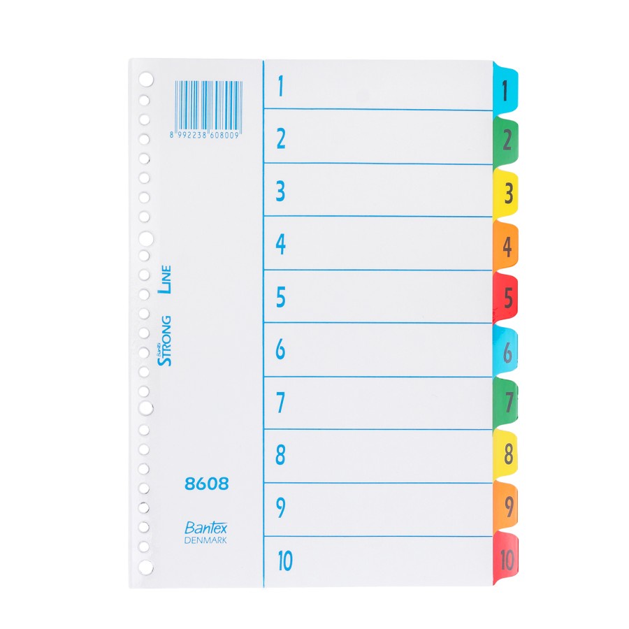 Jual TBMO PEMBATAS BINDER INDEX MYLAR B5 1-10 8608 00 BANTEX | Shopee ...