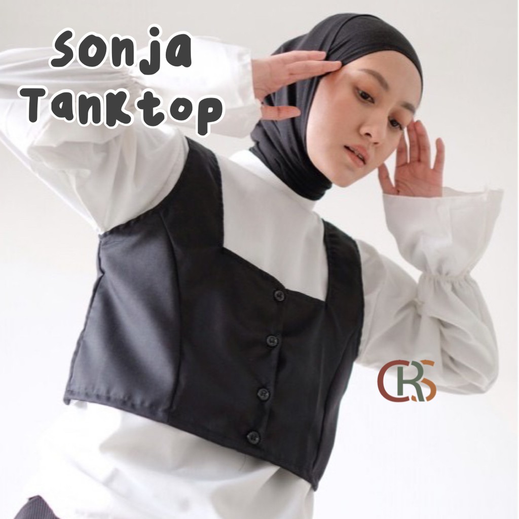 Jual Rompi Tanktop Halal Vest Kancing ( Sonja ) | Shopee Indonesia