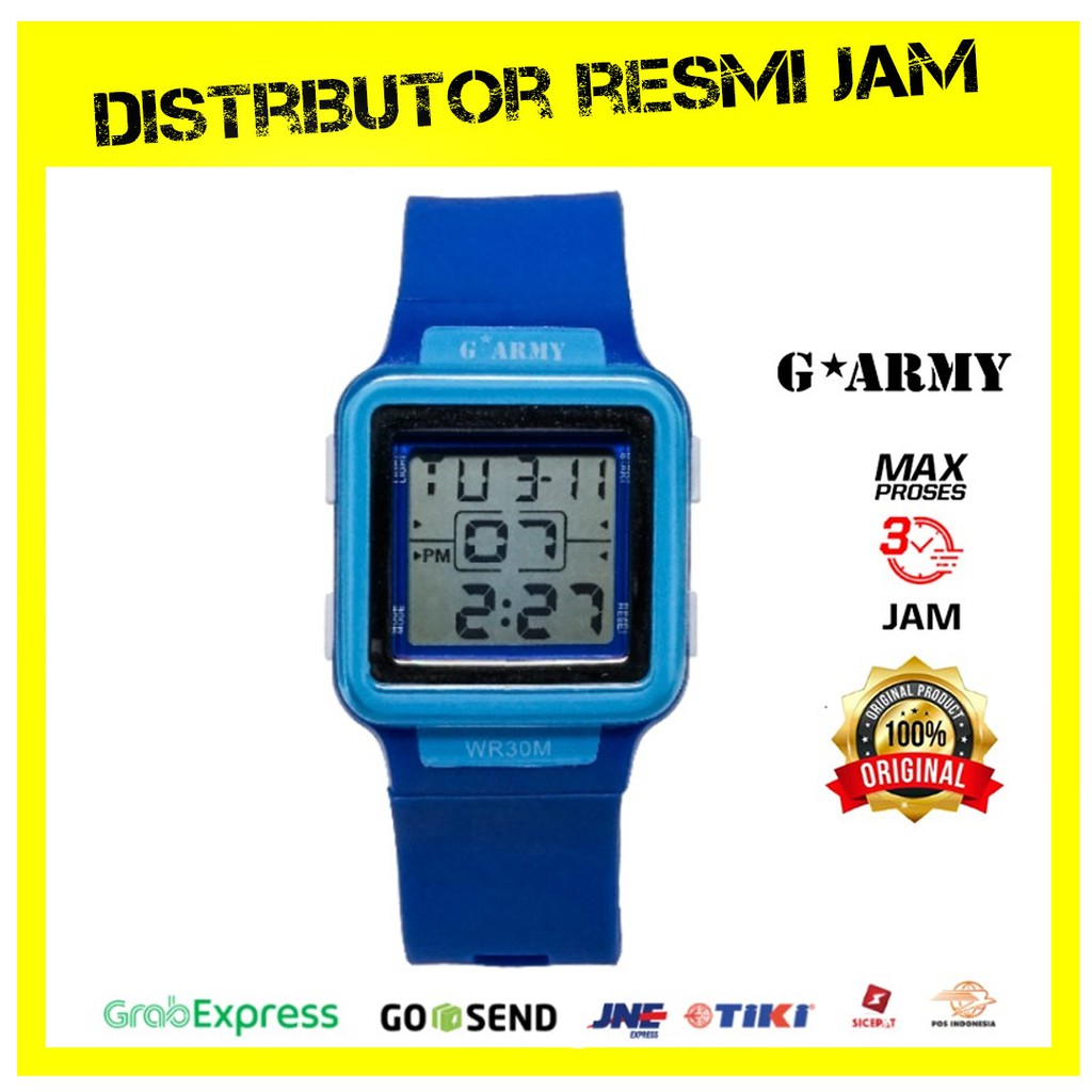 Jual Jam GARMY / Jam Digital Anak Laki-Laki Perempuan Strap Karet ...