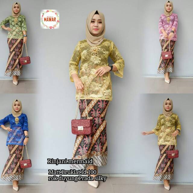 Jual Baju Batik Kebaya Rinjani Mermaid / Batik Kebaya (geser gambar ...