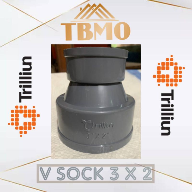 Jual V Sock 3 x 2 inch Trilliun - Reducer Sock / Verloop Sock ...