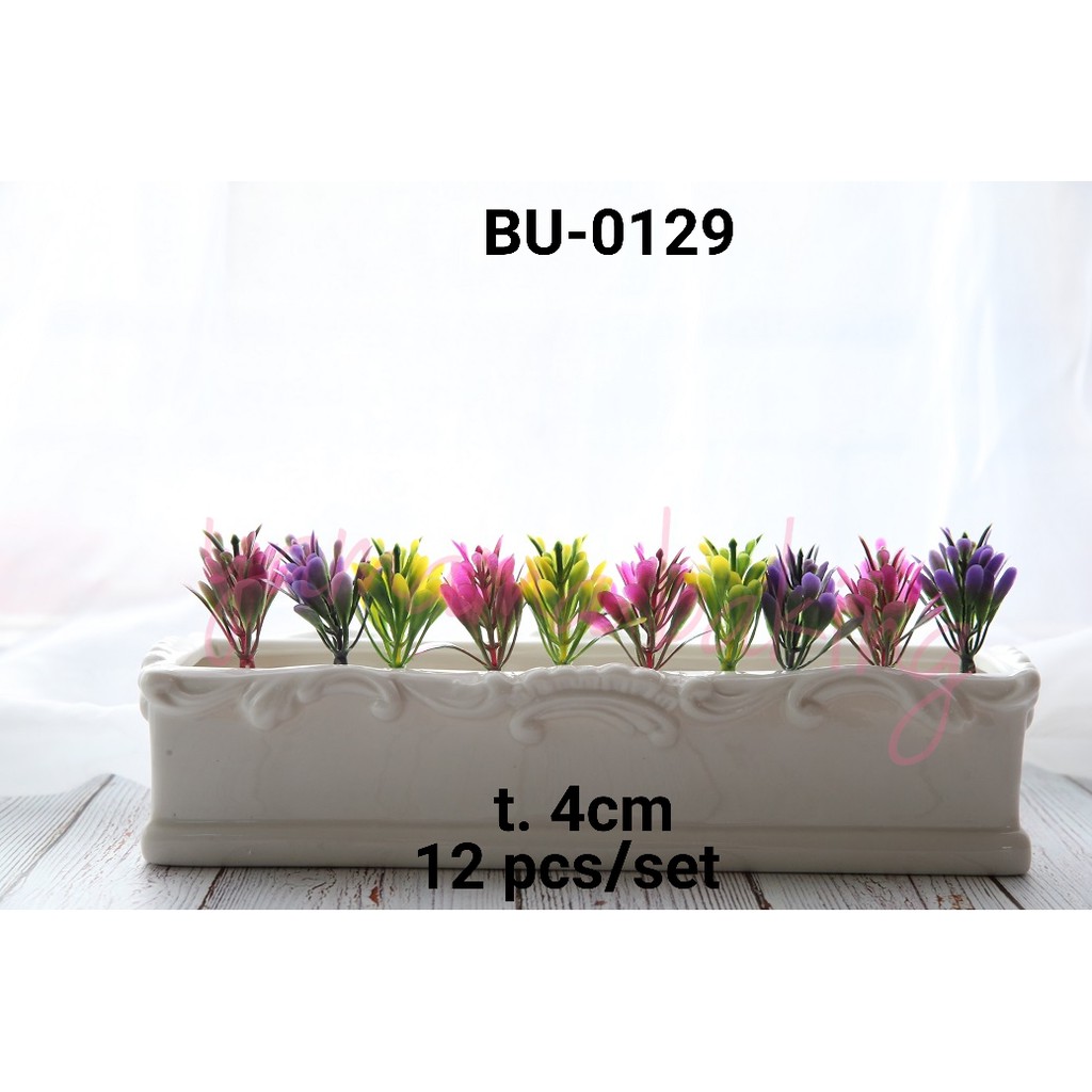 Jual BU-0129 Topper hiasan kue tart cake rumput bunga daun tanaman ...