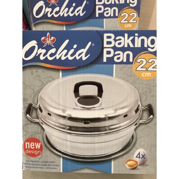 Jual Baking Pan Orchid 22 cm (4 Telur) | Shopee Indonesia