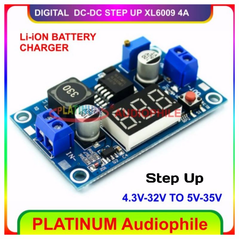 Jual Step Up XL6009 Digital DC To DC Step Up Adjustable Converter Modul ...