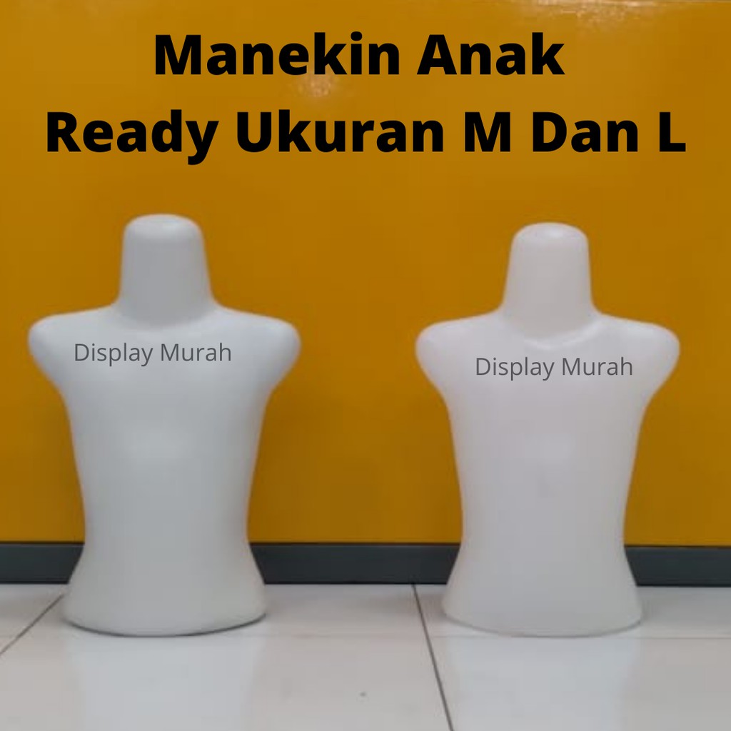 Jual Patung Manekin Plastik Anak Setengah Badan Tanpa Kepala Torso Anak ...