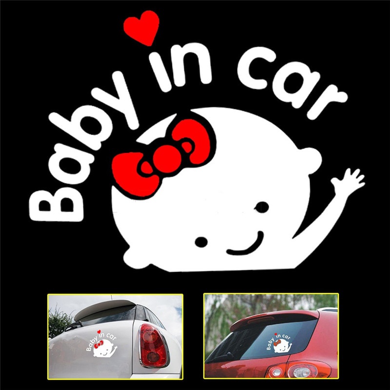 Jual stiker mobil Lucu Mobil Stiker Kartun Bayi Mobil Stiker Baby in ...