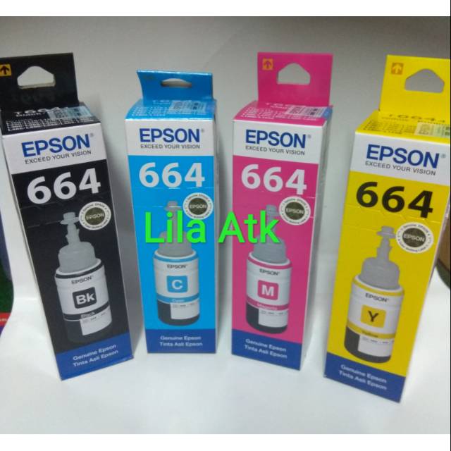Jual Tinta Epson 664 BK C M Y original | Shopee Indonesia