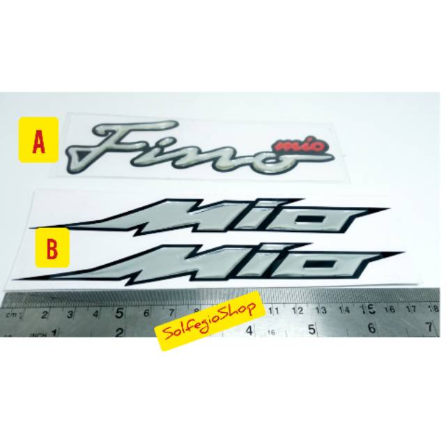 Jual Stiker Timbul Emblem Mio Sepasang dan Emblem Sticker Fino Mio 1 ...