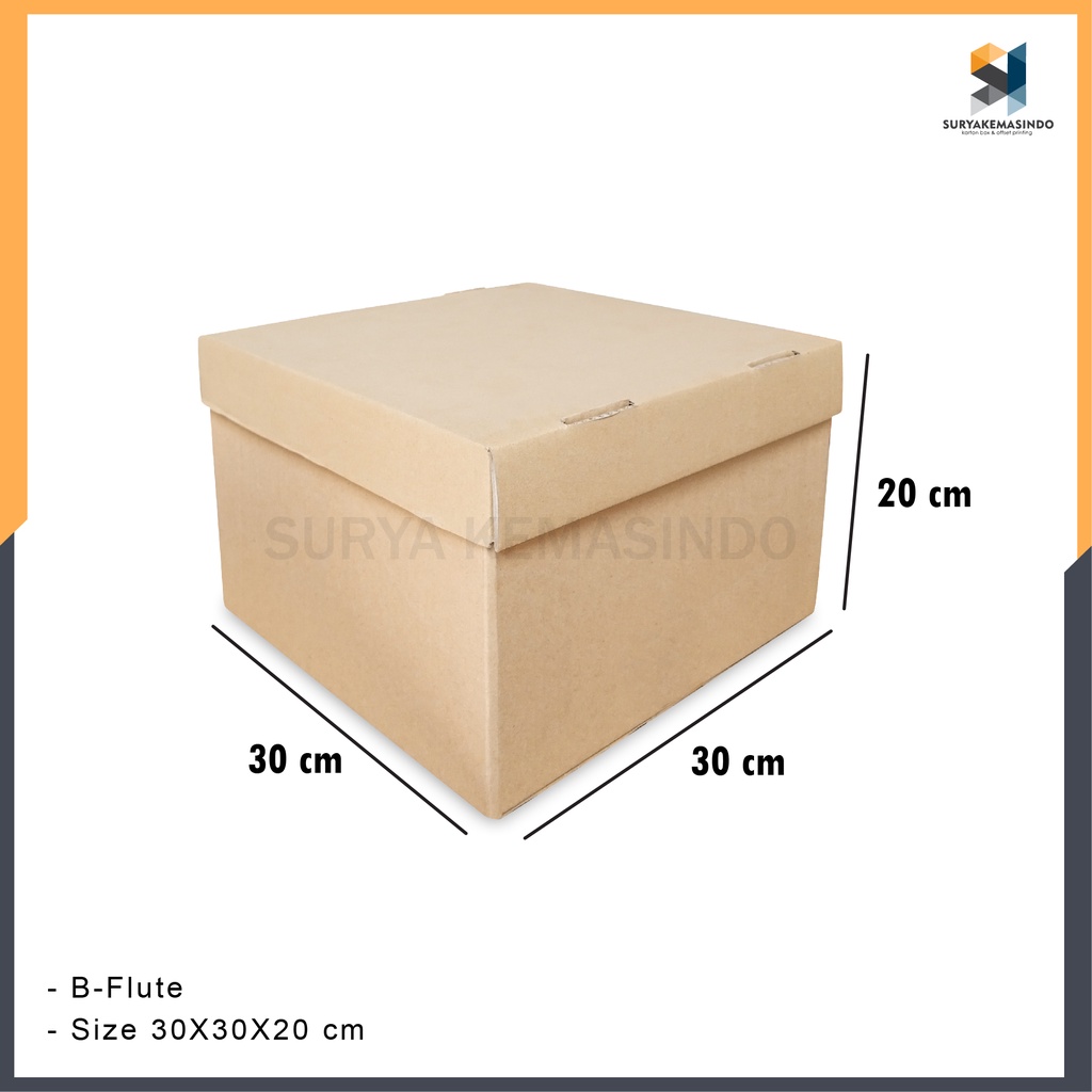Jual Box 30x30x20 cm (Set Top/Bot Heebe) Kardus/Karton/kemasan/Paking ...