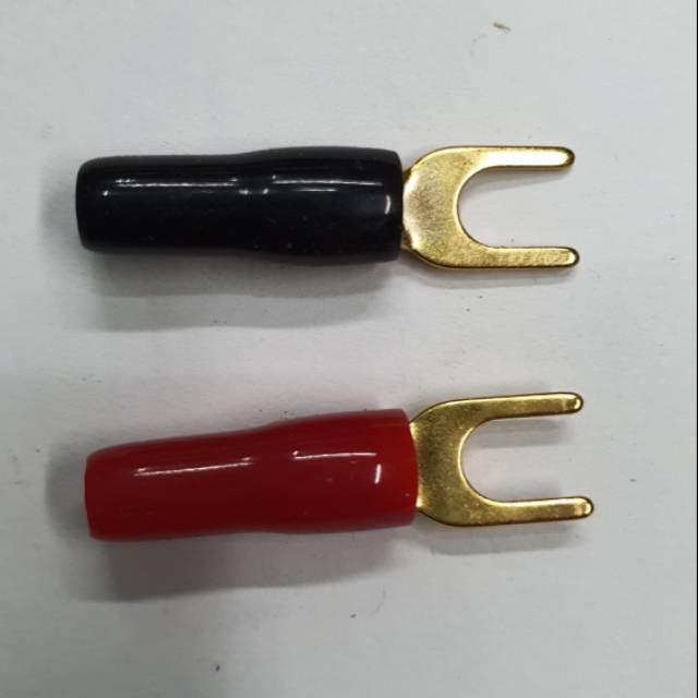 Jual Skun Kabel / Sepatu Kabel model U gold plated, ukuran 14 AWG (1set ...