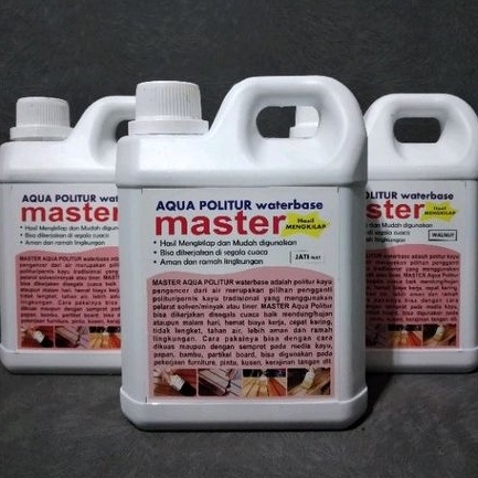 Jual POLITUR MASTER Waterbase Jergn 1kg (Pengencer Air)- MENGKILAP ...