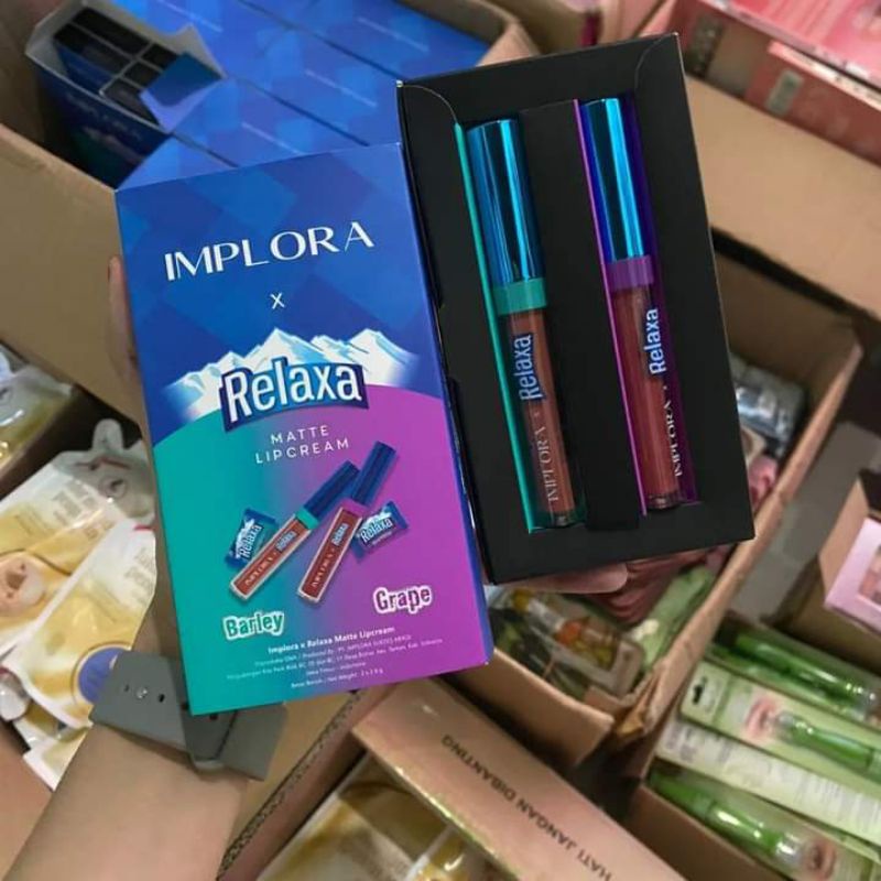 Jual Implora x Relaxa Matte Lipcream (Limited Edition) | Shopee Indonesia