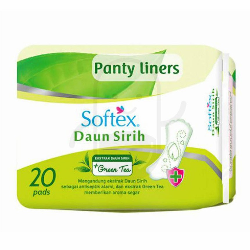 Jual Pantyliner Softex Daun Sirih I Daun Sirih + Extract Green Tea ...