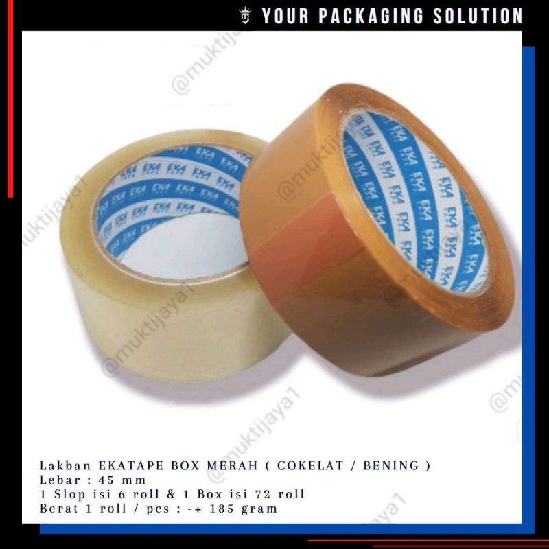 Jual LAKBAN EKATAPE BOX MERAH | Shopee Indonesia