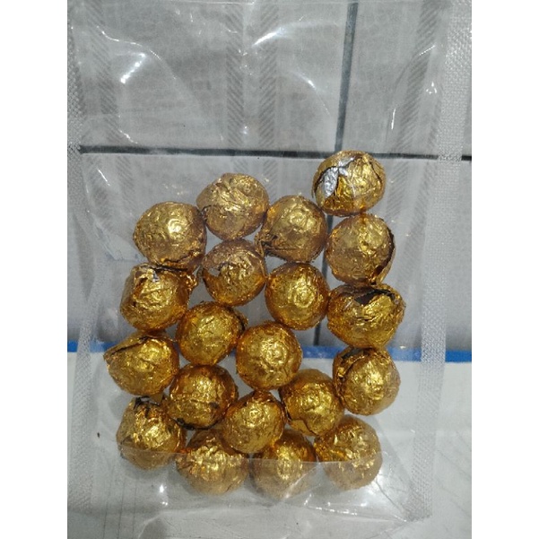 Jual coklat emas bulat bola isi 20 pcs | Shopee Indonesia