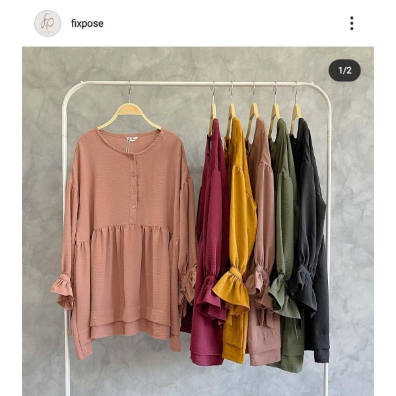Jual JASTIP CIARA TOP (Black, Maroon, Choco) | Shopee Indonesia