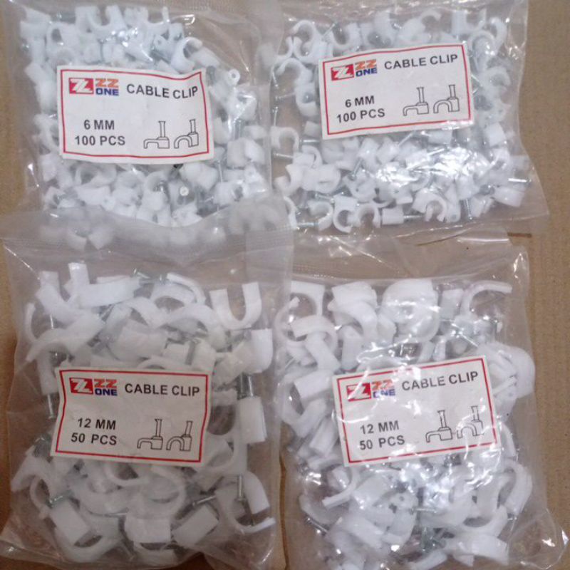 Jual Paku Klem Beton klem kabel no 6mm 8mm 8 mm 12mm 14mm ZZOne 100pcs ...